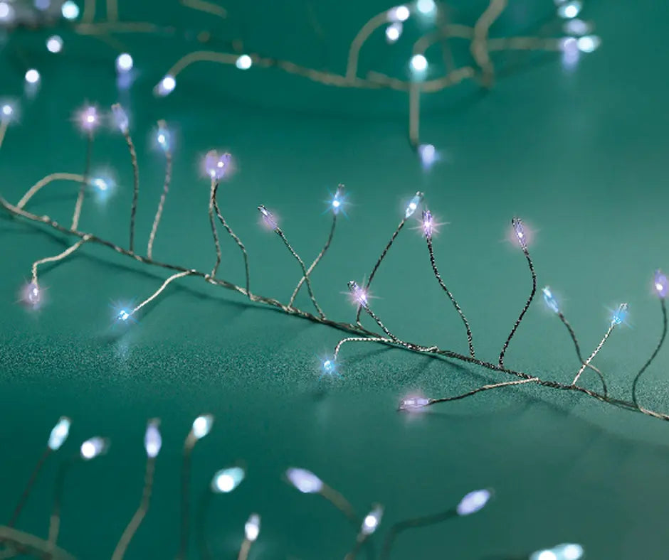 Compact Micro LED Lights - 480 - Pastel/White/Blue – Torwood Garden Centre