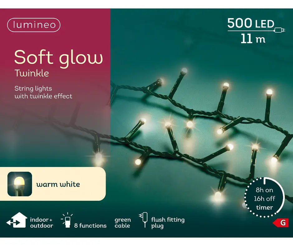 Soft Glow Compact LED Lights - 500 - Warm White – Torwood Garden Centre