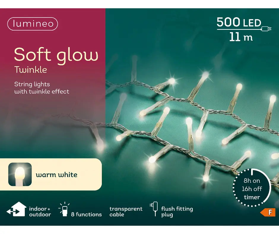 Soft Glow Compact LED Lights - 500 - Transparent/Warm White – Torwood ...